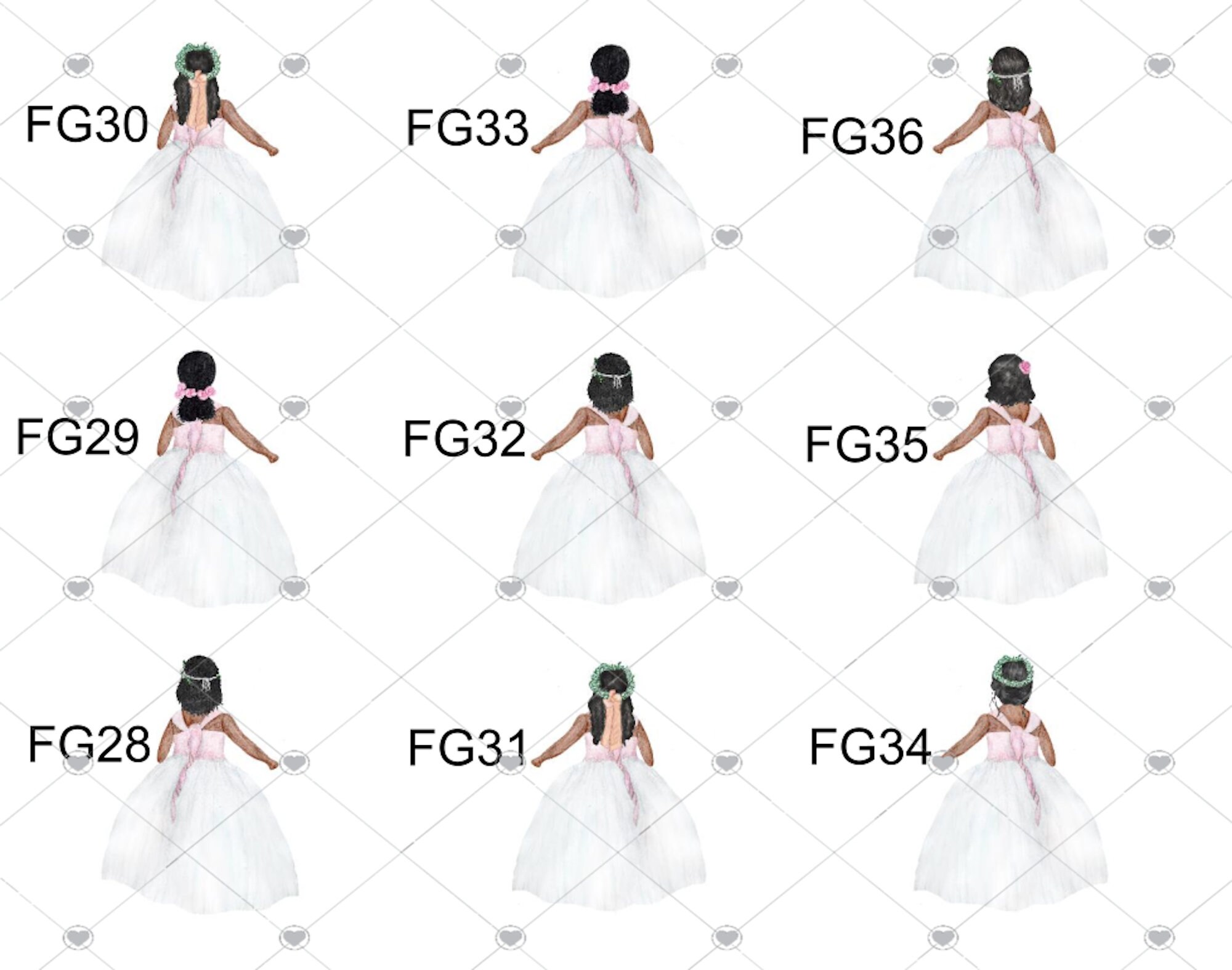 Flower Girl Personalised A4 Print Custom Flower Girl Picture - Etsy