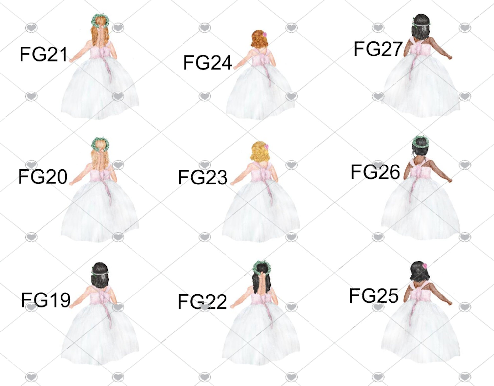 Flower Girl Personalised A4 Print Custom Flower Girl Picture - Etsy