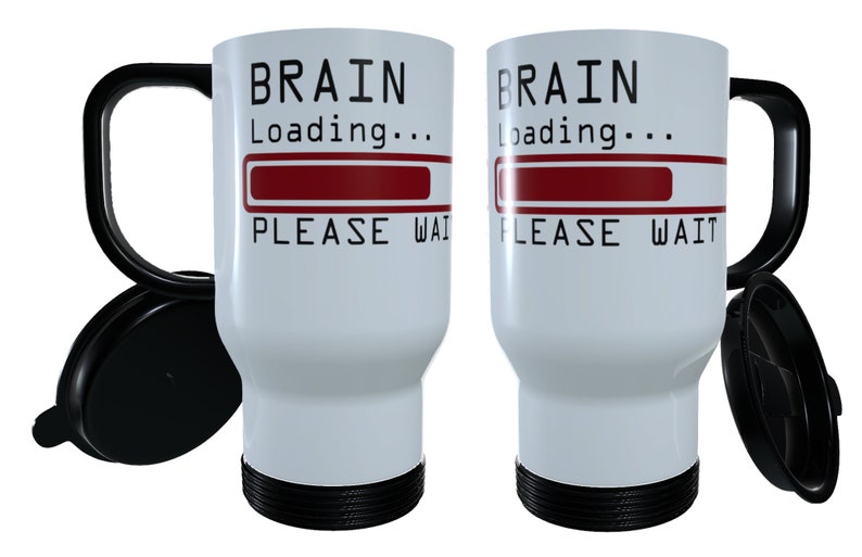 Brain Loading Please Wait Travel Mug Gammers Coffee Mug - Etsy