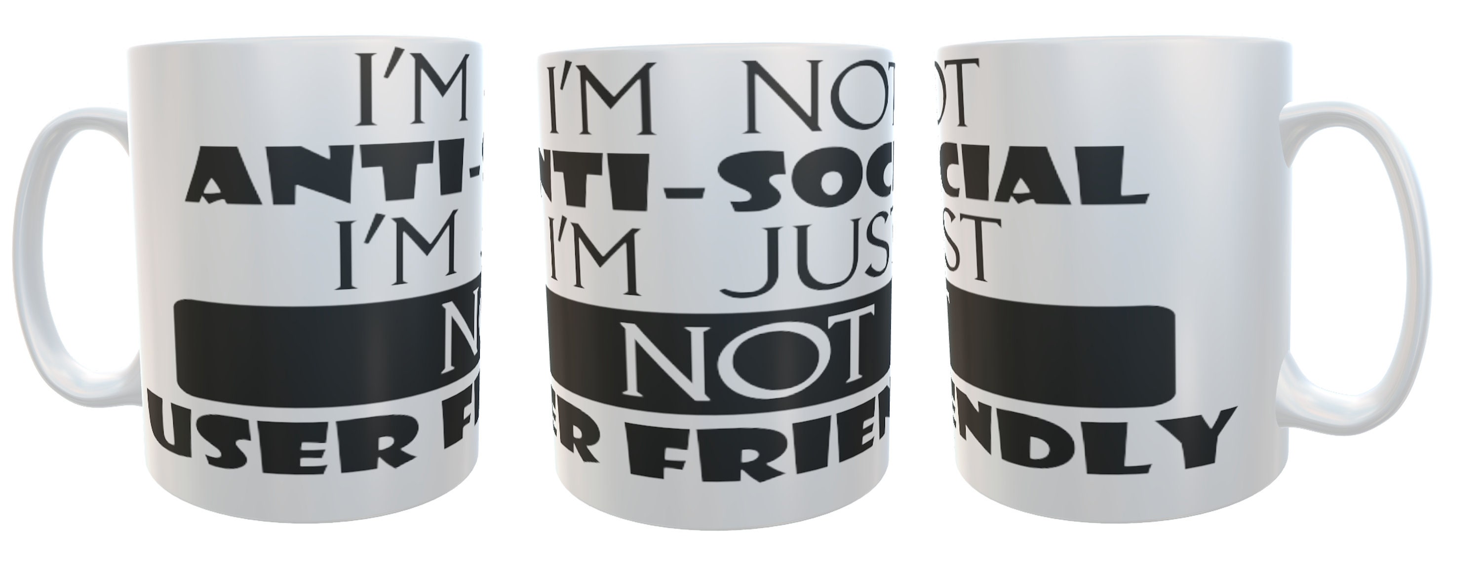 I'm Not Anti-Social I'm Just Not User Friendly Ceramic | Etsy