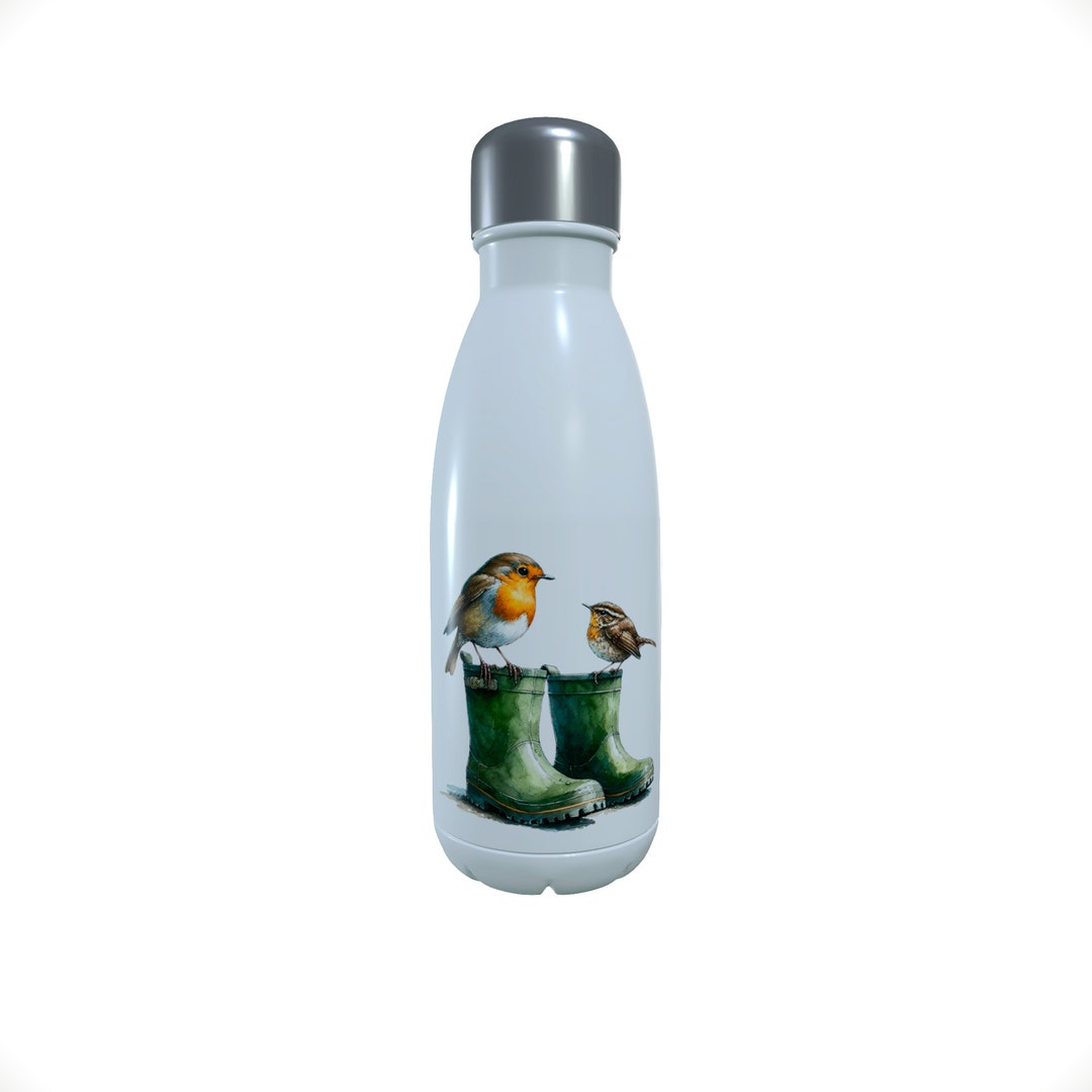 Robin and Wren Water Bottle, Insulated Drinks Bottle, Insulated Water ...
