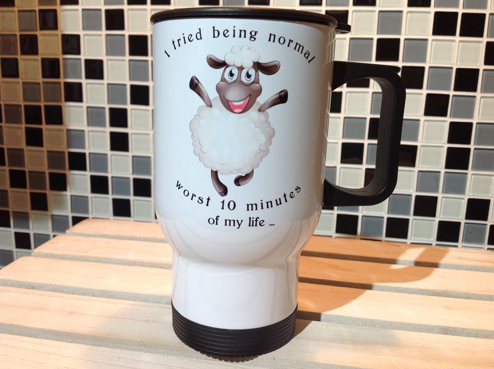 Funny Sheep Travel Mug I Tried Being Normal Worst 10 - Etsy UK