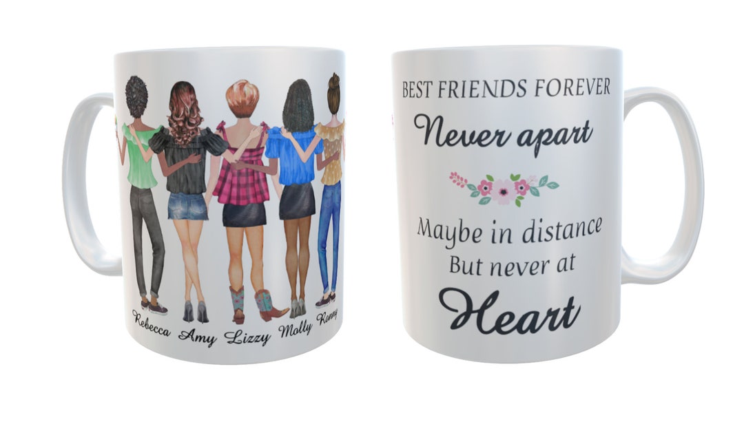 15oz Summer Days Best Friends Forever Mug, Custom Best Friends Mug ...