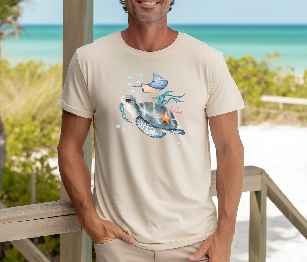 Honu and Manta T-shirt Sea Turtle and Manta Ray Shirt for Him or Her ...