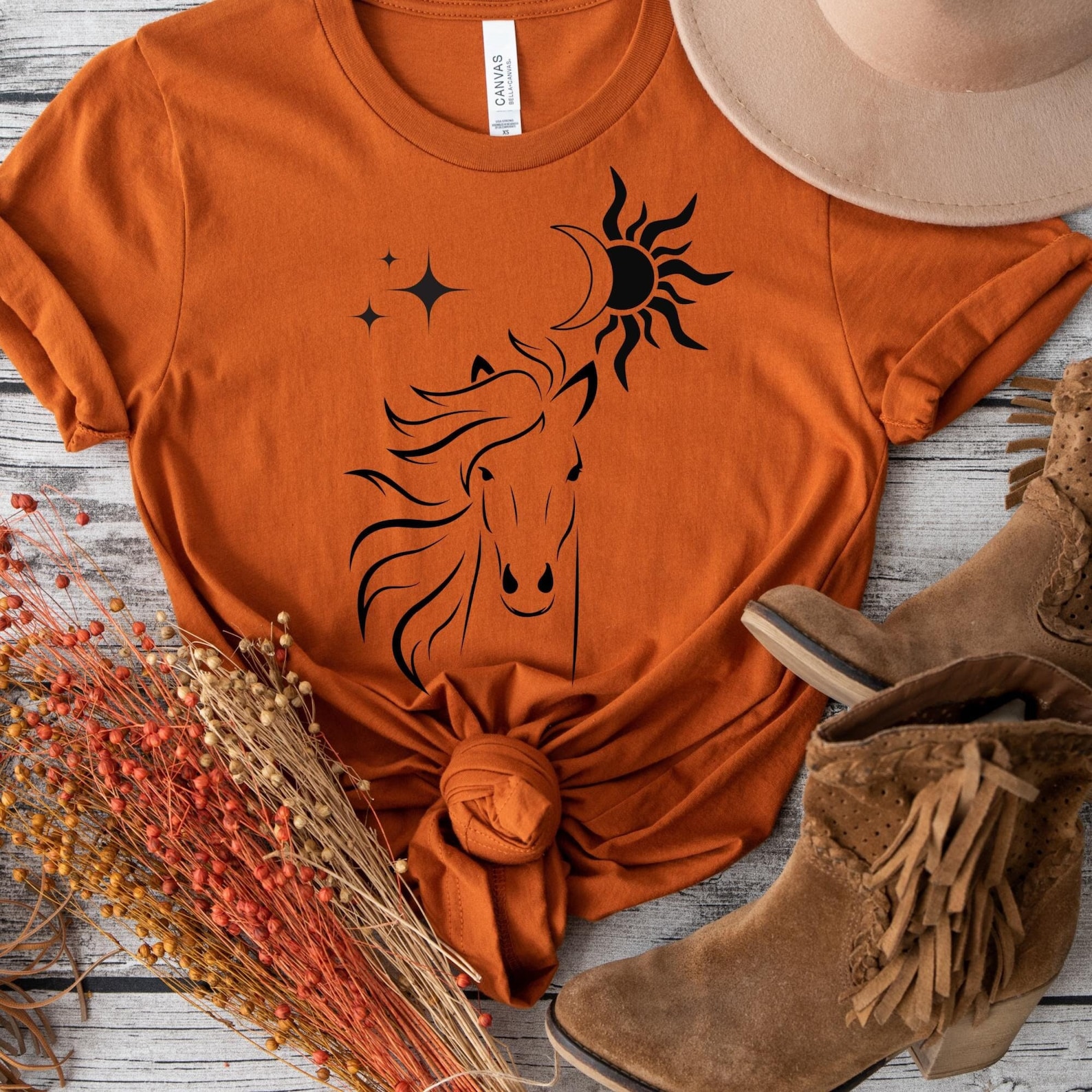 Horse Shirt Stallion T-shirt Celestial Horse Tee Horse Lover Gift ...