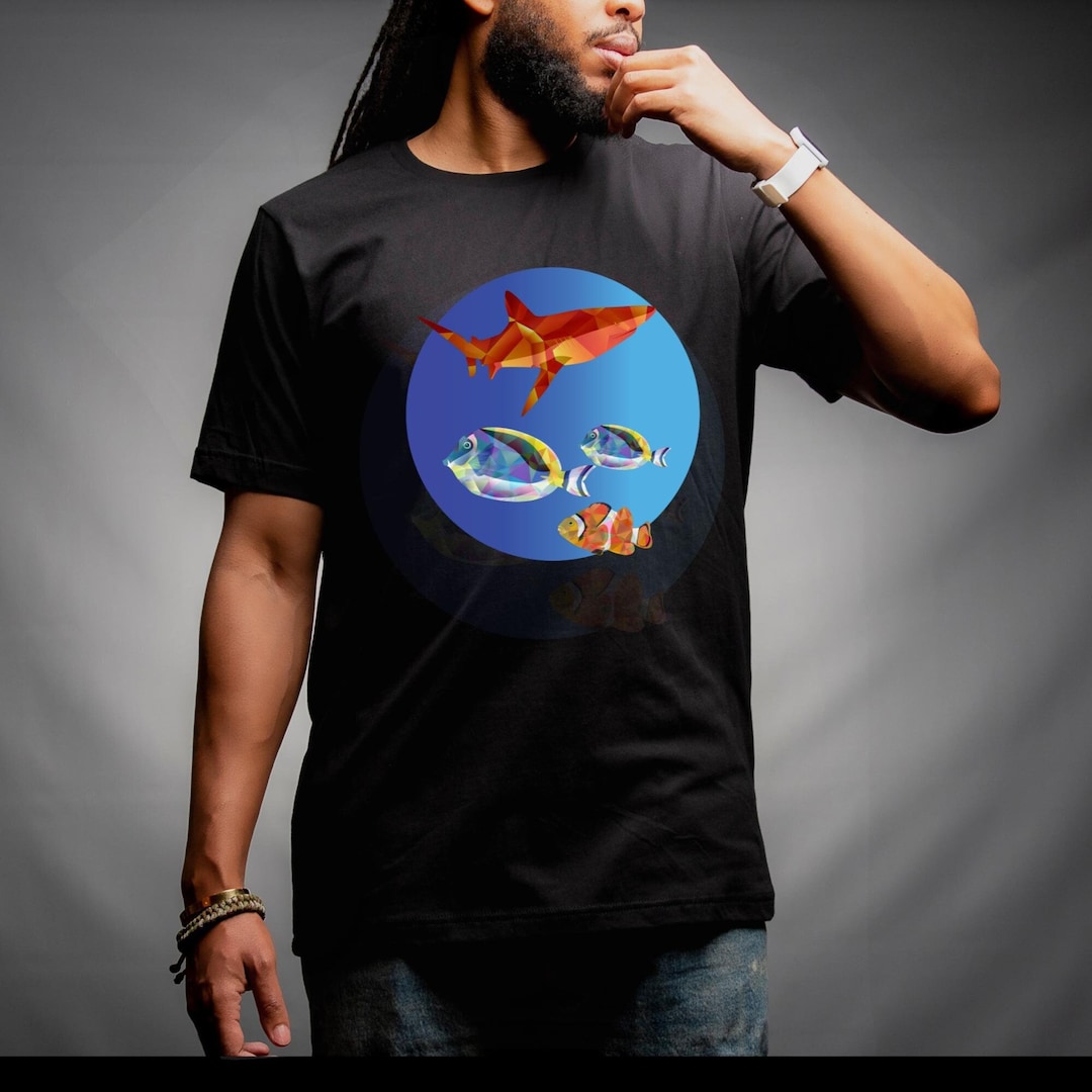 Shark Tropical Fish Shirt Gift for Ocean Lover Sea Creatures T-shirt ...
