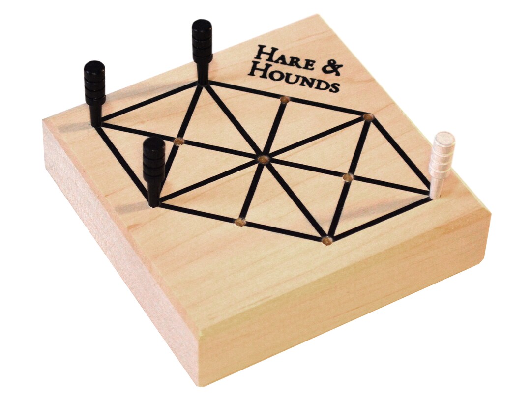Hare & Hounds a 2-player Puzzle Peg Game Created in 19th-century France ...