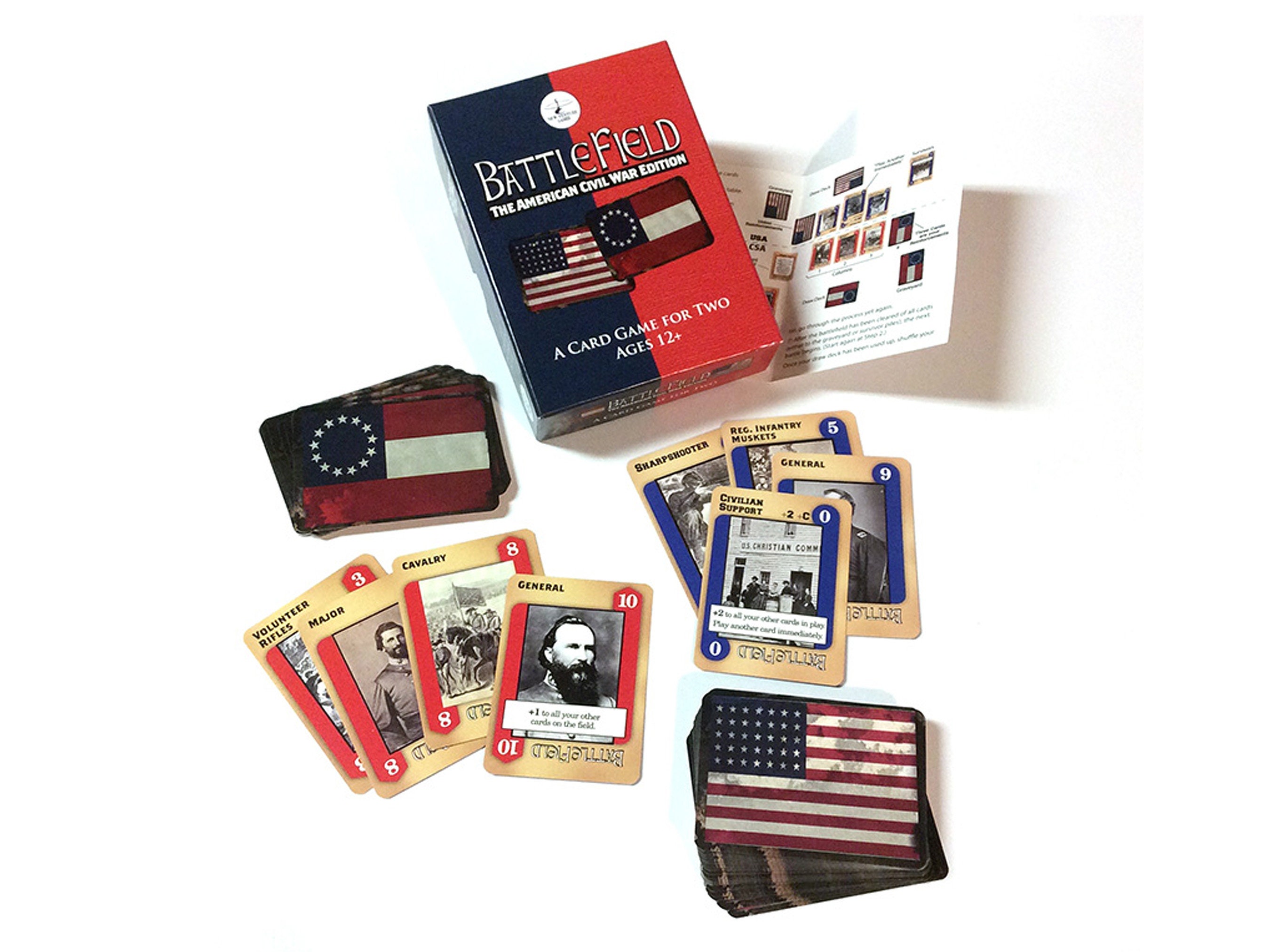 Battlefield : American Civil War Edition a 2 Player Card Game - Etsy