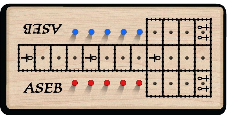 Aseb - the Ancient Egyptian Game of 20 Squares - Etsy