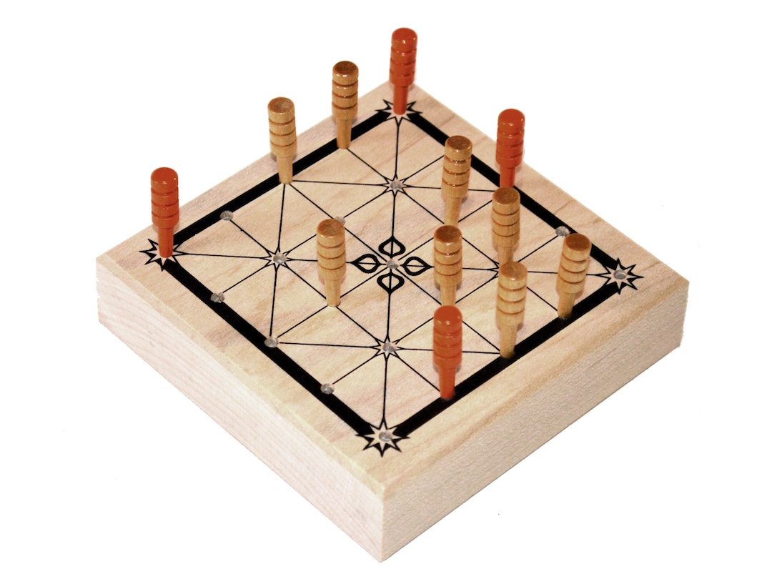 Bagh Chal - a Classic 2-player Strategy Game From Nepal - Etsy
