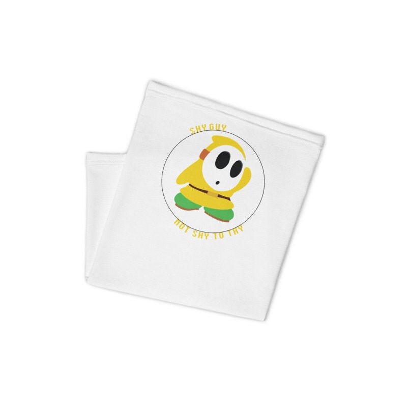 Yellow Shy Guy Neck Gaiter, Mask, Scarf, Nintendo, Super Mario - Etsy UK