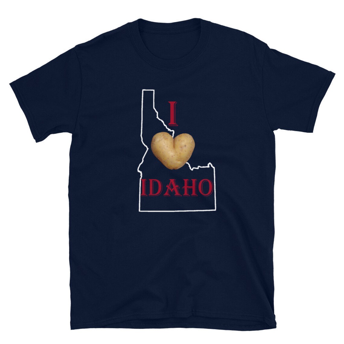 I Love Idaho T Shirt, Idaho Potato T Shirt, Idaho Shirt, Idaho Map ...