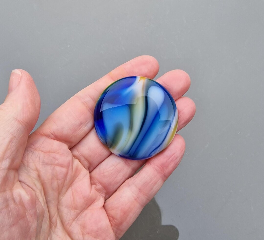 47mm Fused Glass Cabochon, Unique Art Cabochon, Colourful Cabochon ...