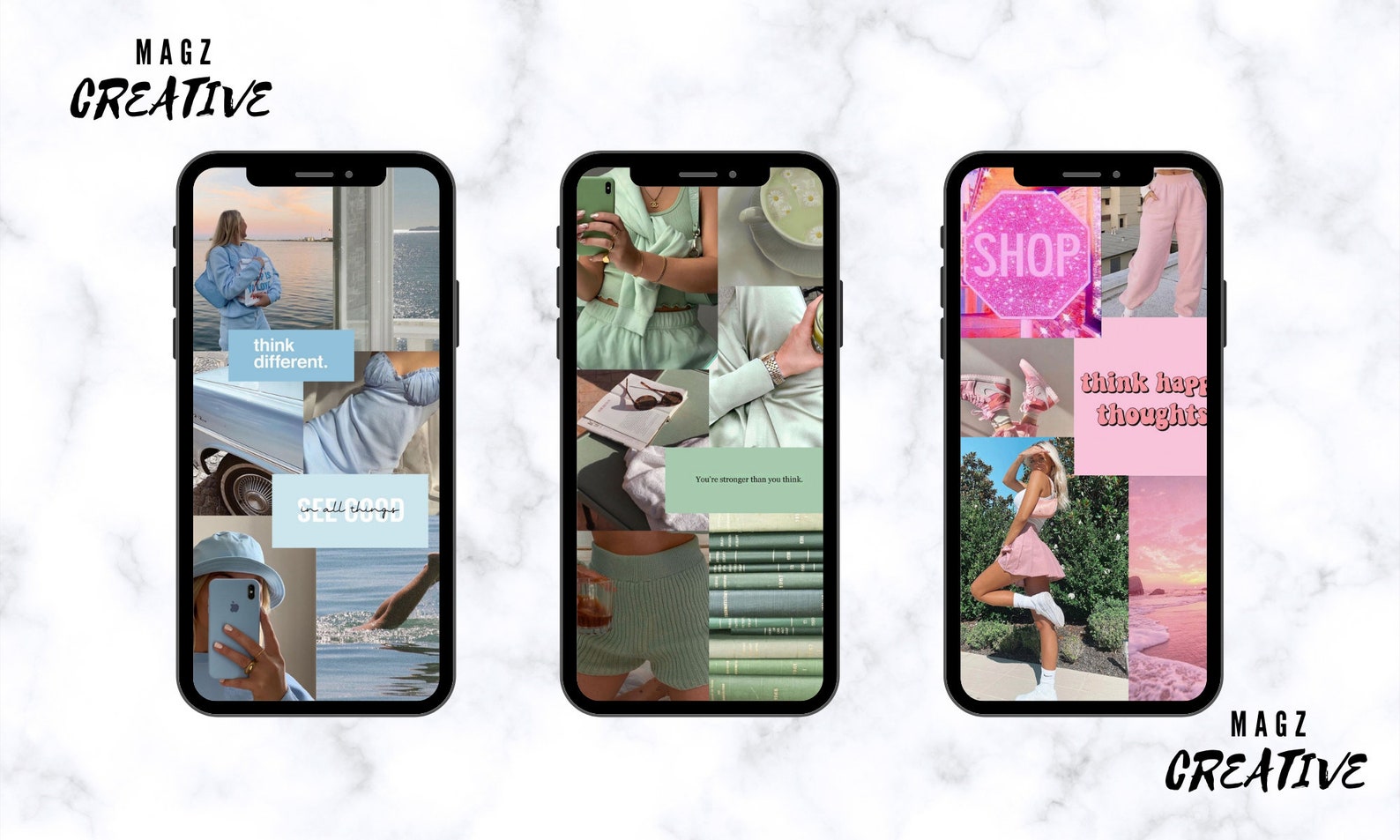 Mood Board iPhone Wallpaper | Phone Background | Digital Download ...