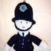 Hand Knitted Policeman - Etsy UK