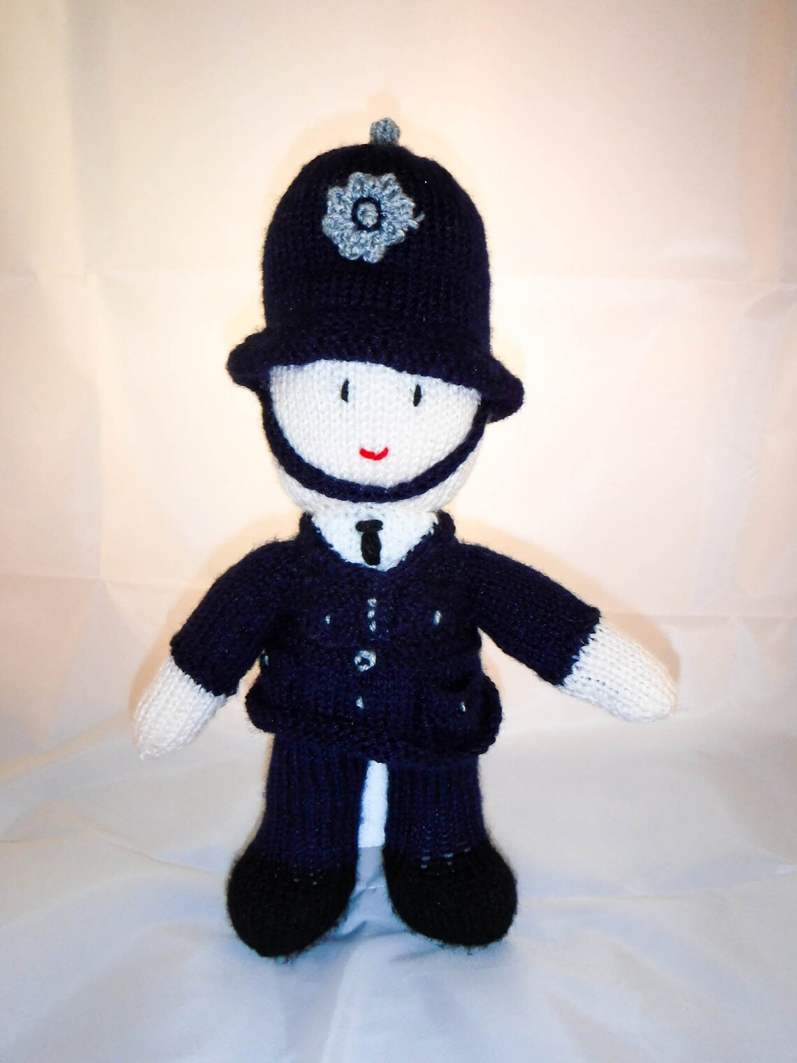 Hand Knitted Policeman - Etsy UK