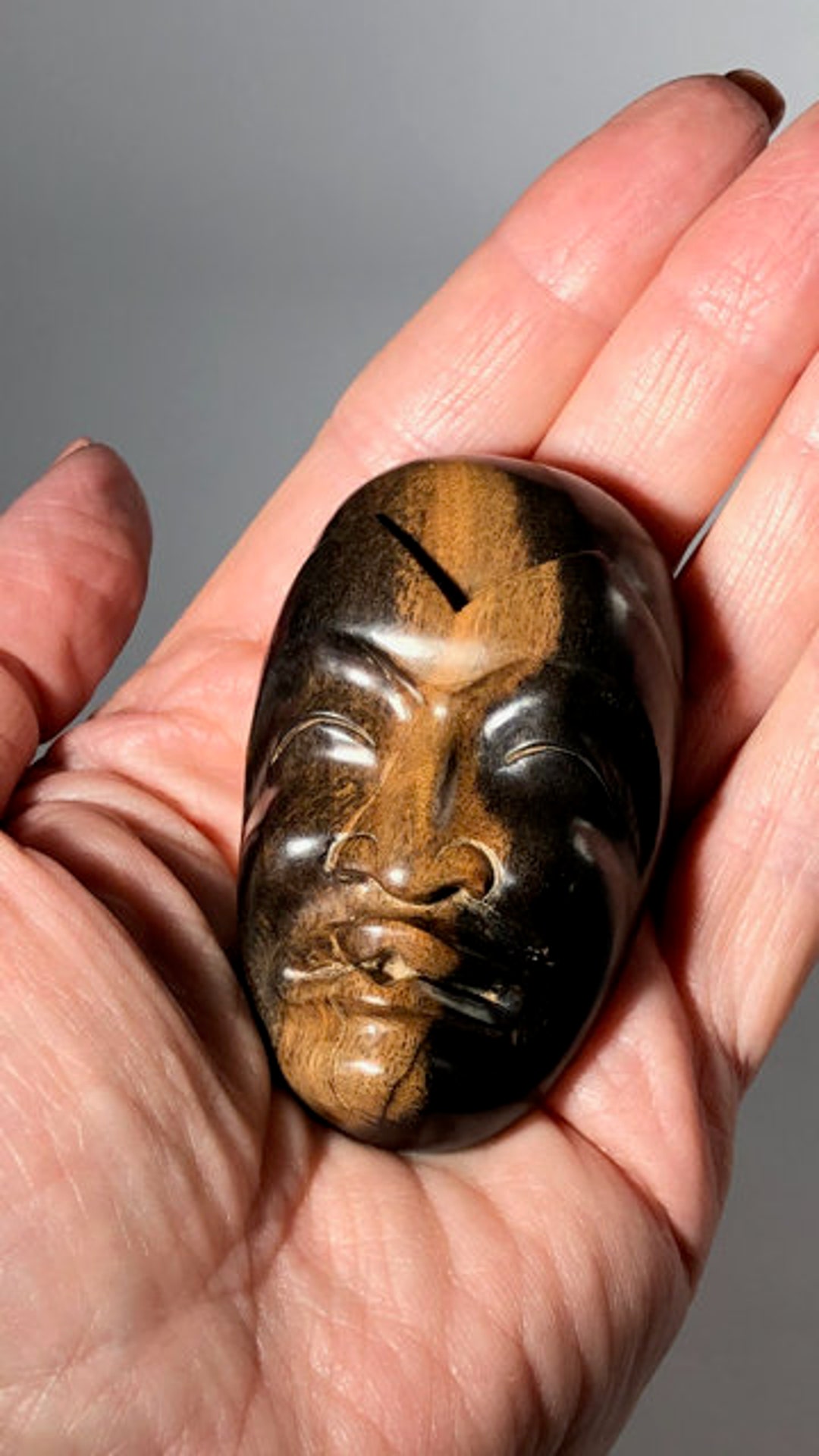 Vintage MASK AMULET Sculpture (very Fine Carving) - Etsy