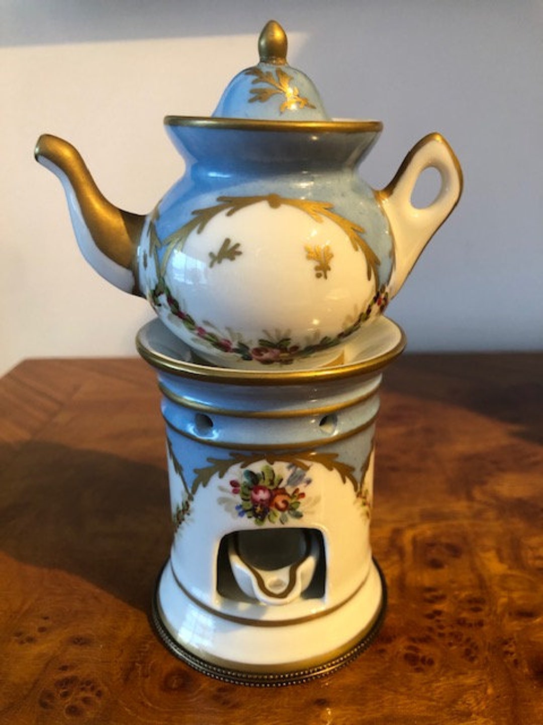 Late 1800's FRENCH TEAPOT - Tisanière Veilleuse -porcelaine De SÈVRES ...