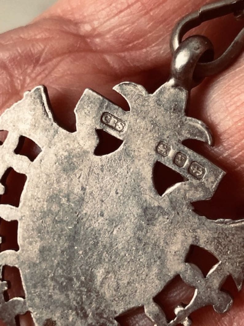 Victorian Silver FOB Patina Anchor Hallmark circa 1837 - Etsy