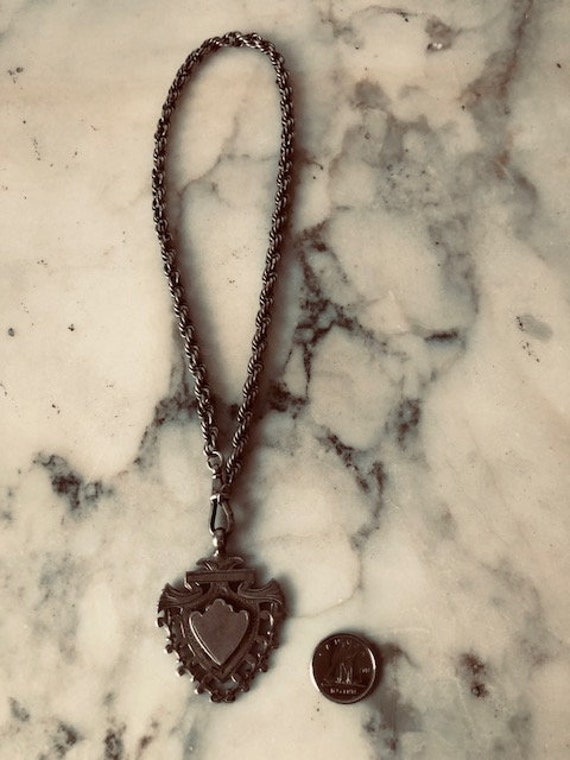 Victorian Silver FOB, Patina, Anchor Hallmark, (circa… - Gem