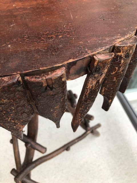 Antique ADIRONDACK TWIG TABLE Farmhouse Furniture - - Etsy