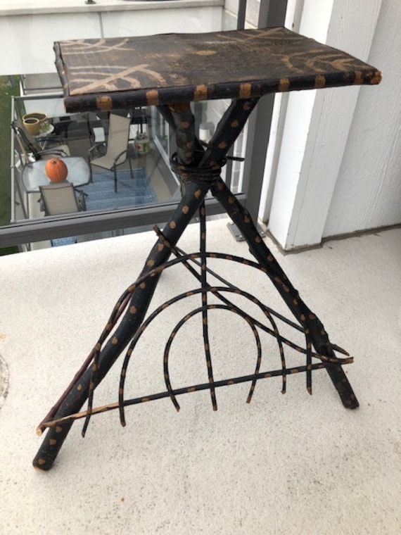 Antique ADIRONDACK TWIG TABLE Farmhouse Furniture more Than | Etsy