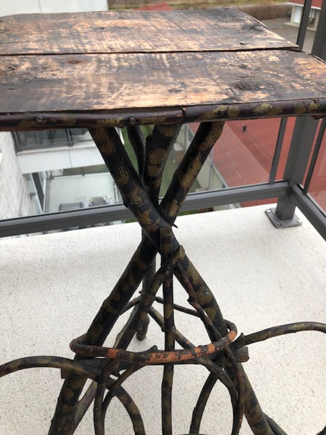 Antique Rustic ADIRONDACK TWIG Table Farmhouse Furniture | Etsy