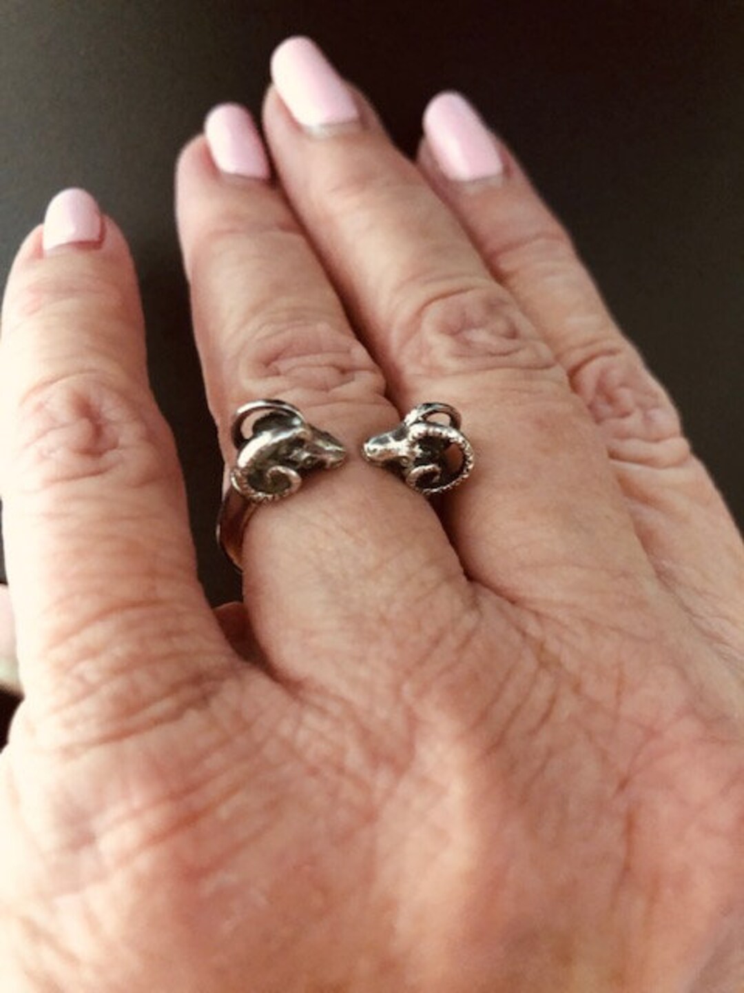 Vintage Duo of RAMS Sterling 925 Viking RING (circa 1960-1990) - Etsy ...