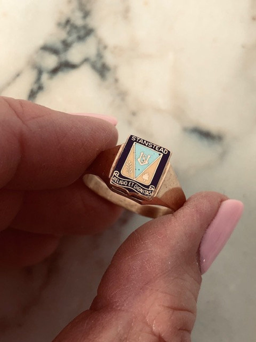 Vintage Prestigious 1981 STANSTEAD College GRADUATION Ring 10K Gold ...