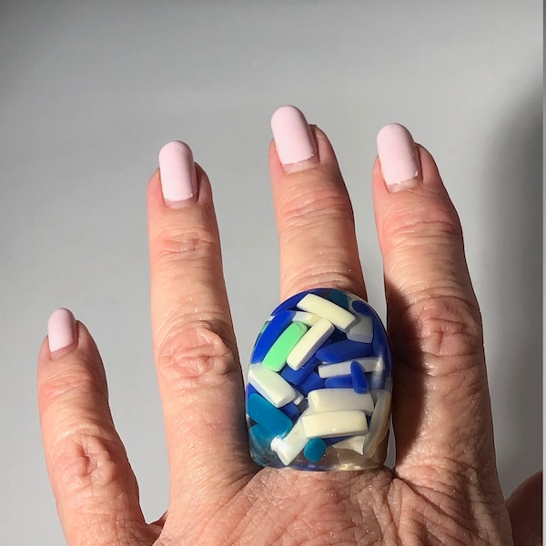 Lucite Ring - Etsy UK