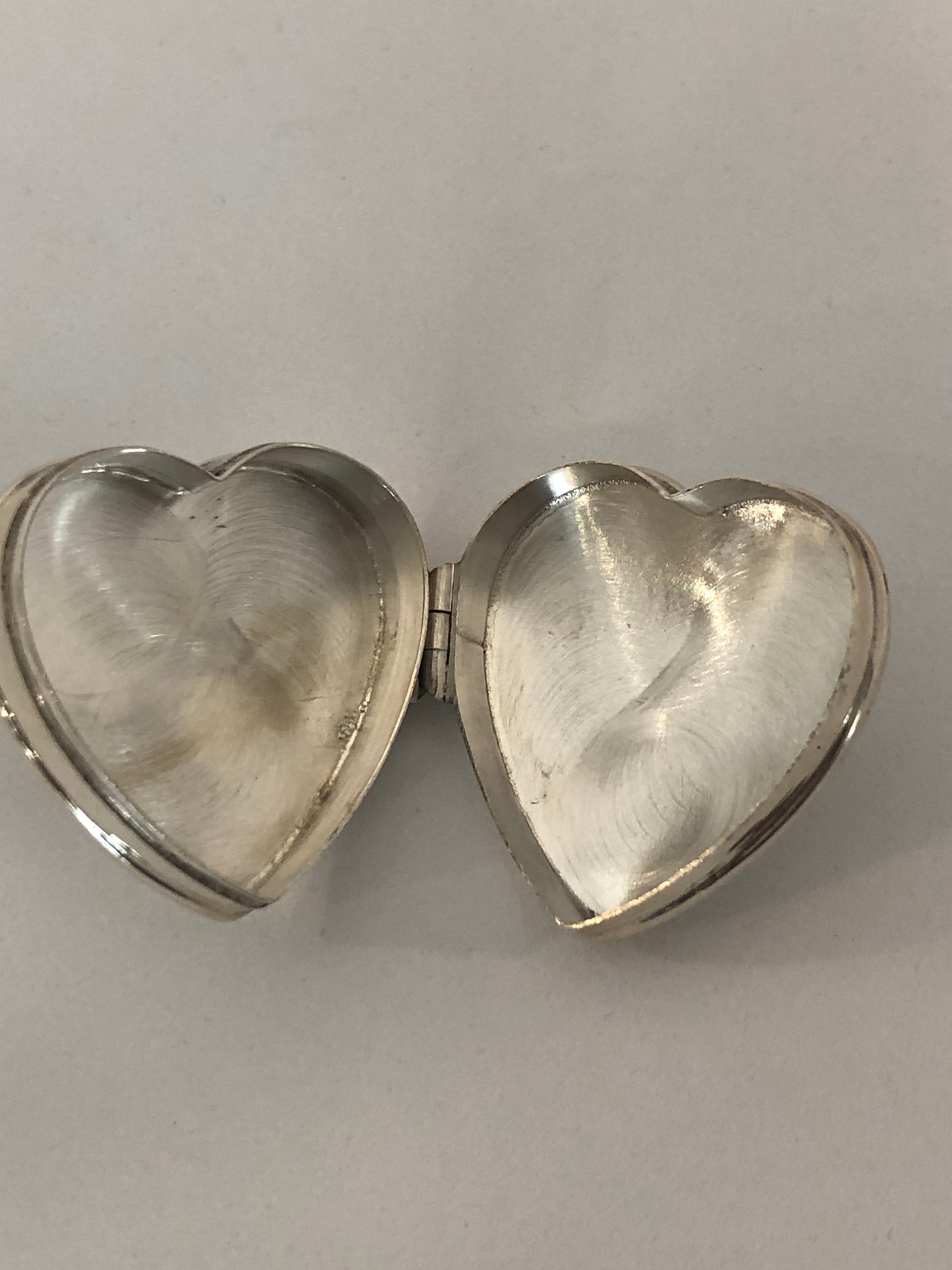 Precious Heart Shaped Vintage Sterling Silver Jewelry Box - Etsy UK