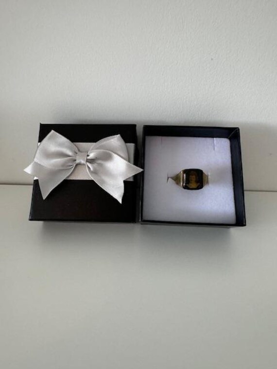 RARE Antique Celluloid PRISON Ring with sweetheart ph… - Gem