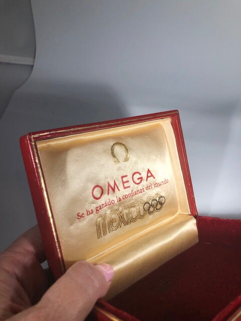 Extremely RARE Vintage OMEGA Real Leather Watch Box | Etsy