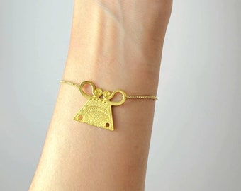 Hmong Gold Bracelet | Etsy