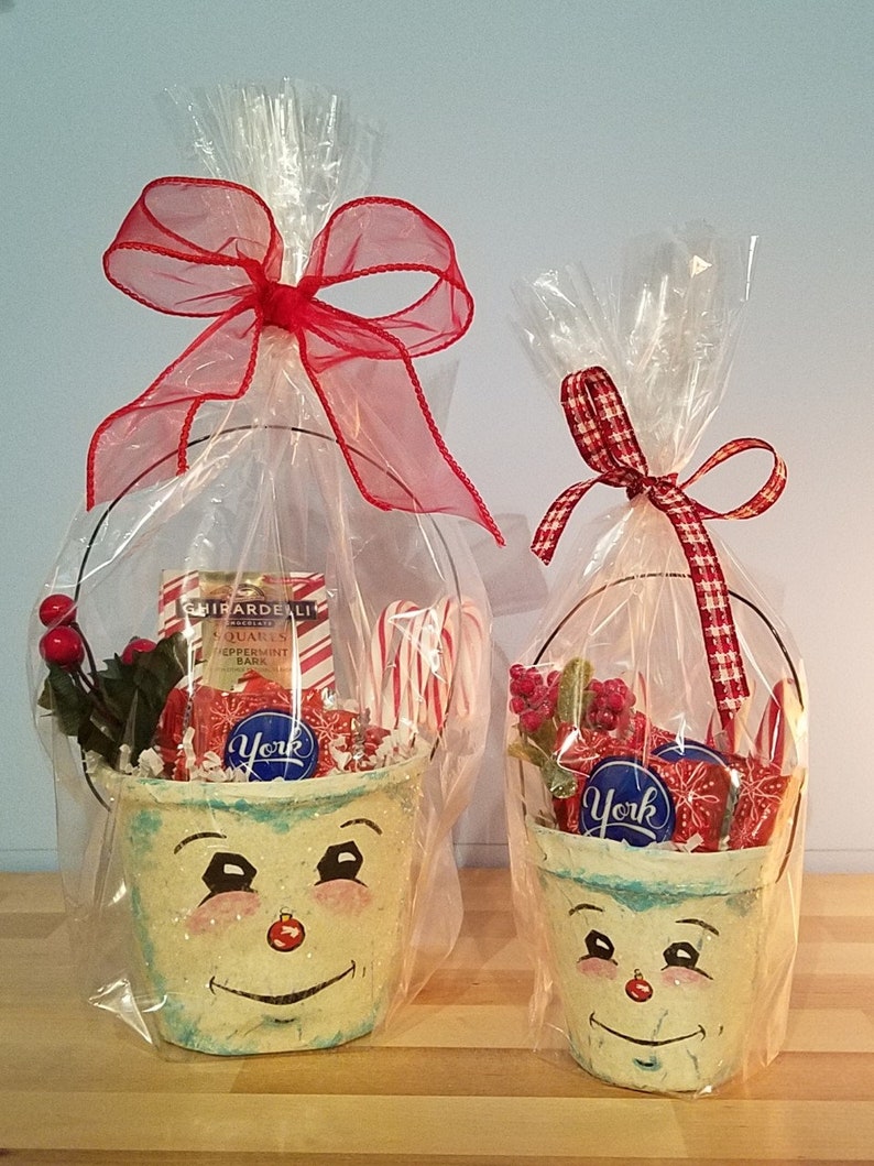 Vintage-style Snowman Bucket - Etsy