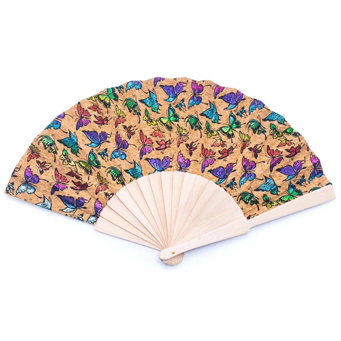 Handmade Cork Hand Fan Eco Friendly Sustainable From - Etsy