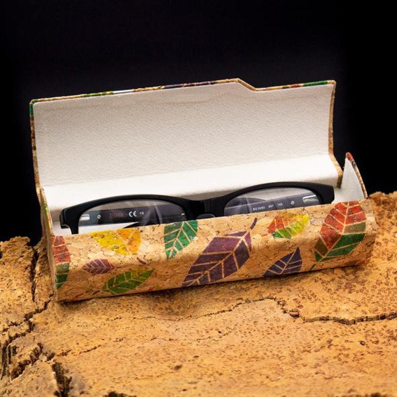 Cork Cover for Glasses with silver/magnetic clasp Glasses case | Etsy