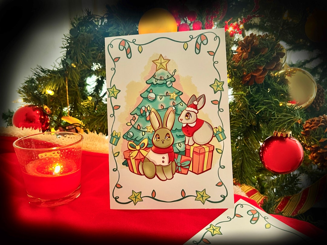 Printable Christmas Card PDF (xmas Card, Printable Christmas Card ...