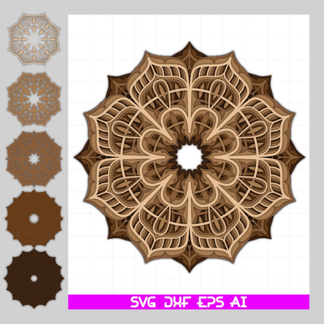 Rise - Layered Wall Art - Svg Dxf Eps Ai - for Commercial Use - Etsy