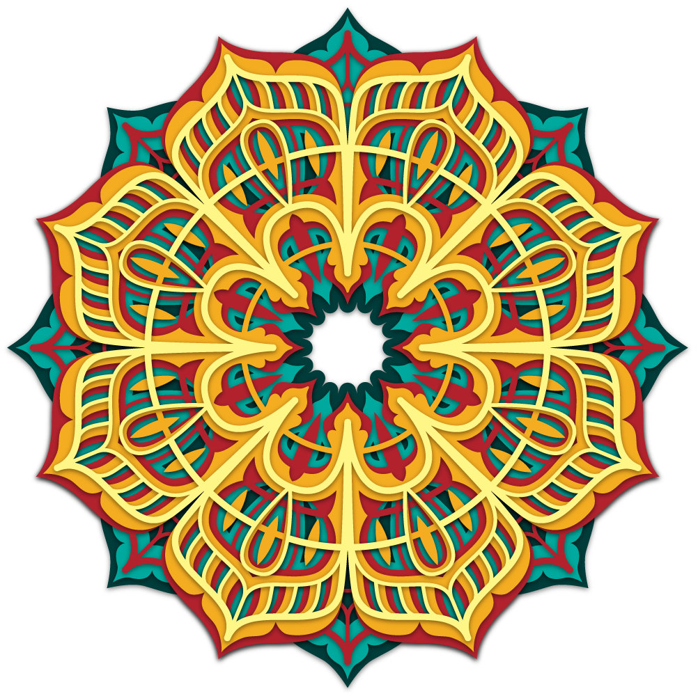 Rise - Layered Wall Art - Svg Dxf Eps Ai - for Commercial Use - Etsy