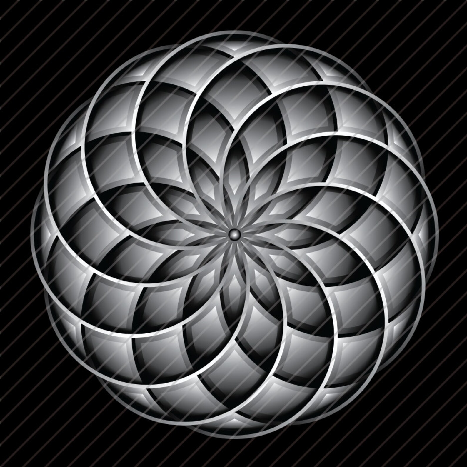 3D Engrave Mandala Depth Map for Glowforge PNG - Etsy