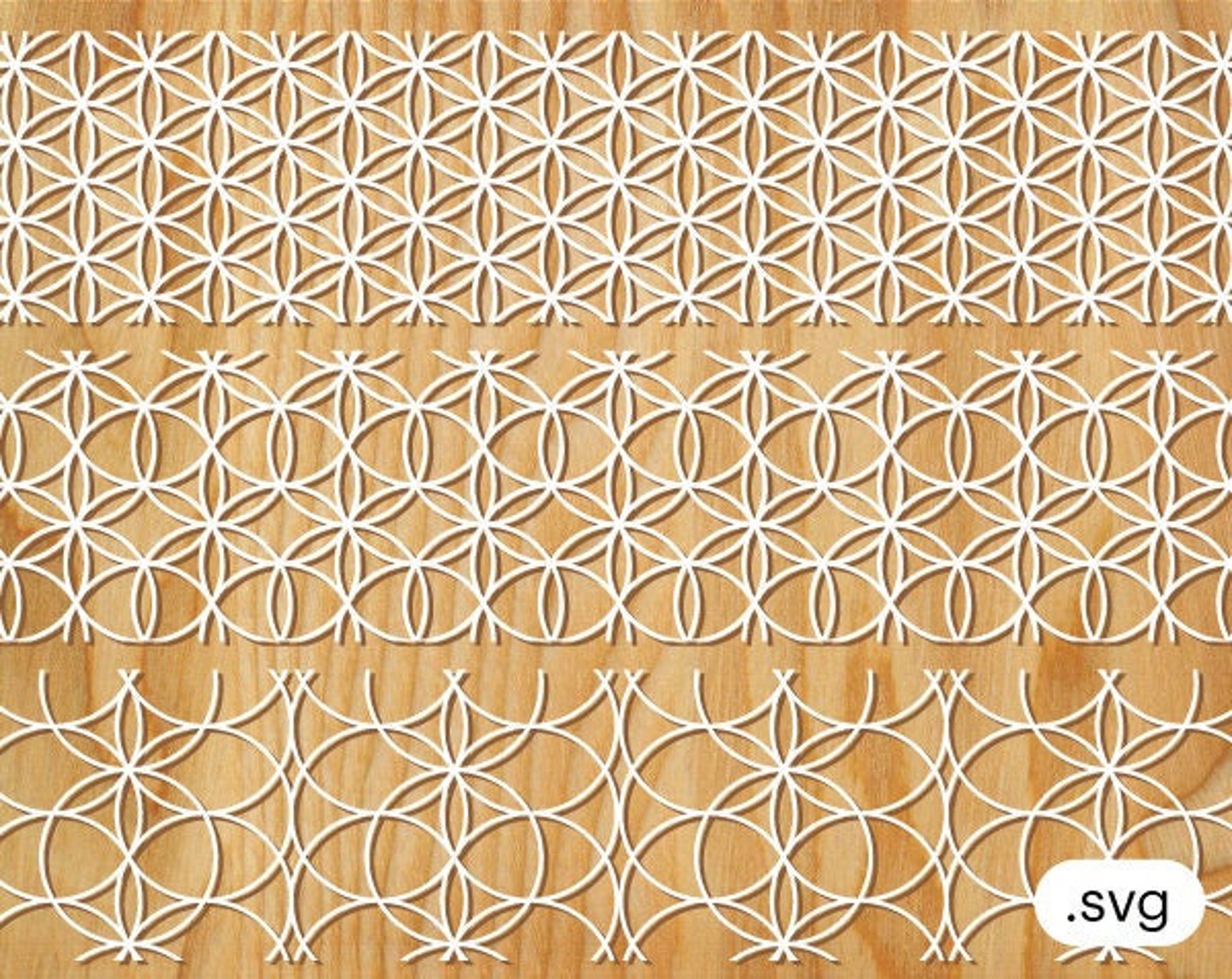 Seamless Sacred Geometry Patterns .SVG File - Etsy