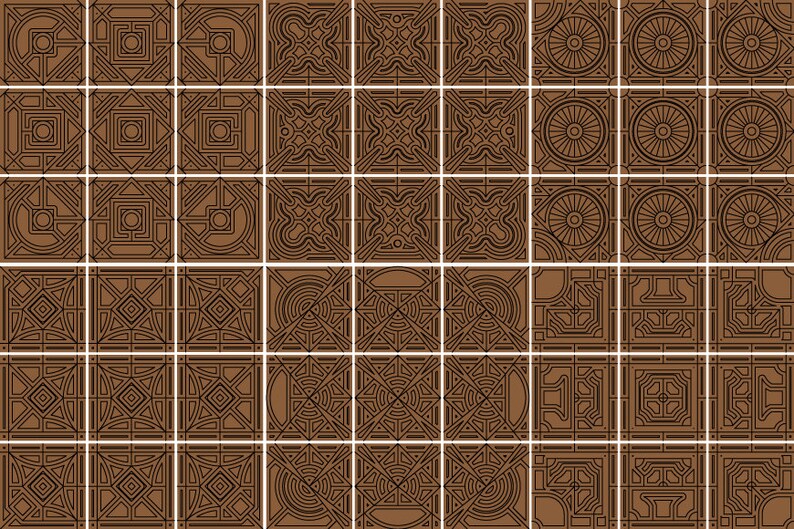 Infinite Tile Set .SVG File - Etsy