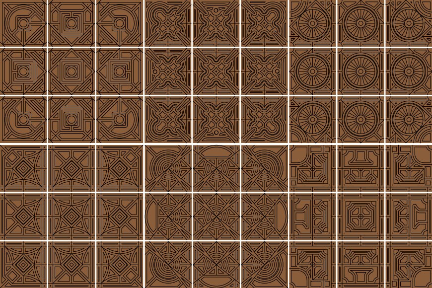 Infinite Tile Set .SVG File - Etsy