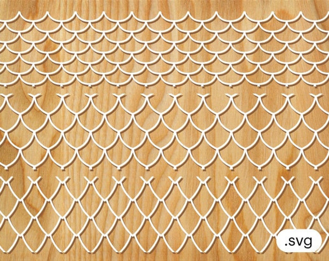 Seamless Scale Patterns .SVG File - Etsy