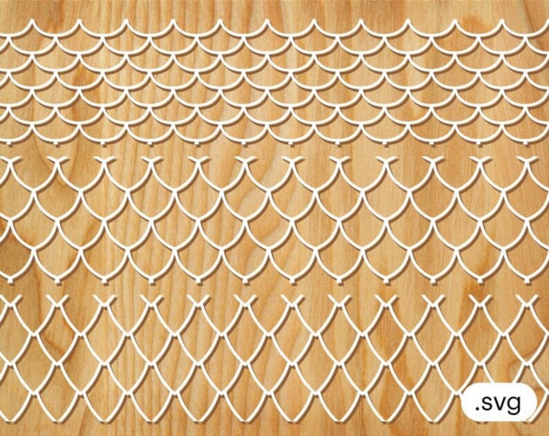 Seamless Scale Patterns .SVG File - Etsy