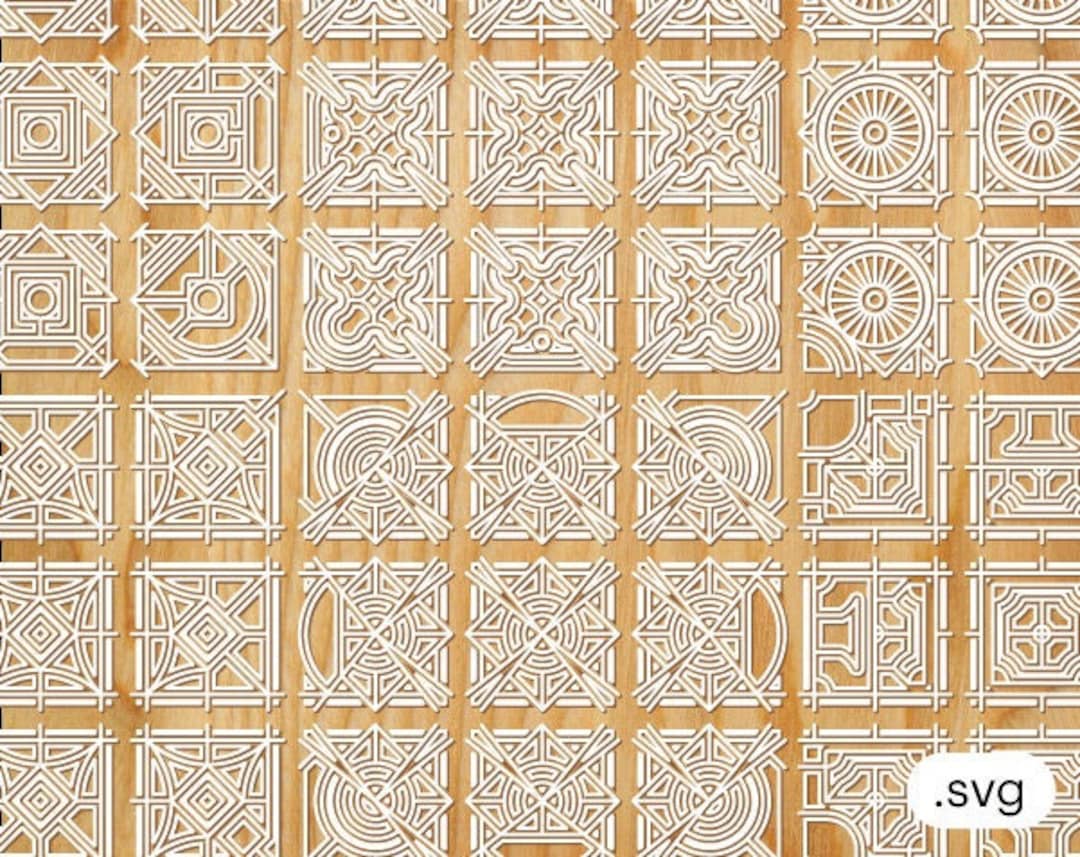 Infinite Tile Set .SVG File - Etsy