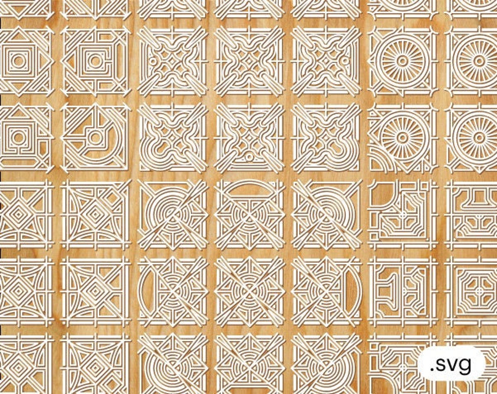 Infinite Tile Set .SVG File - Etsy