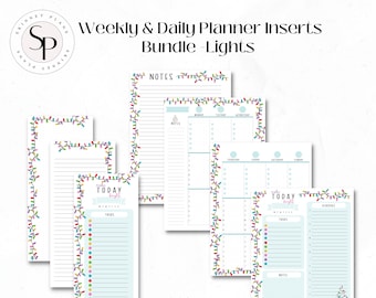 Printable Weekly and Daily Planner Inserts Bundle Classic Size 7 X 9 ...
