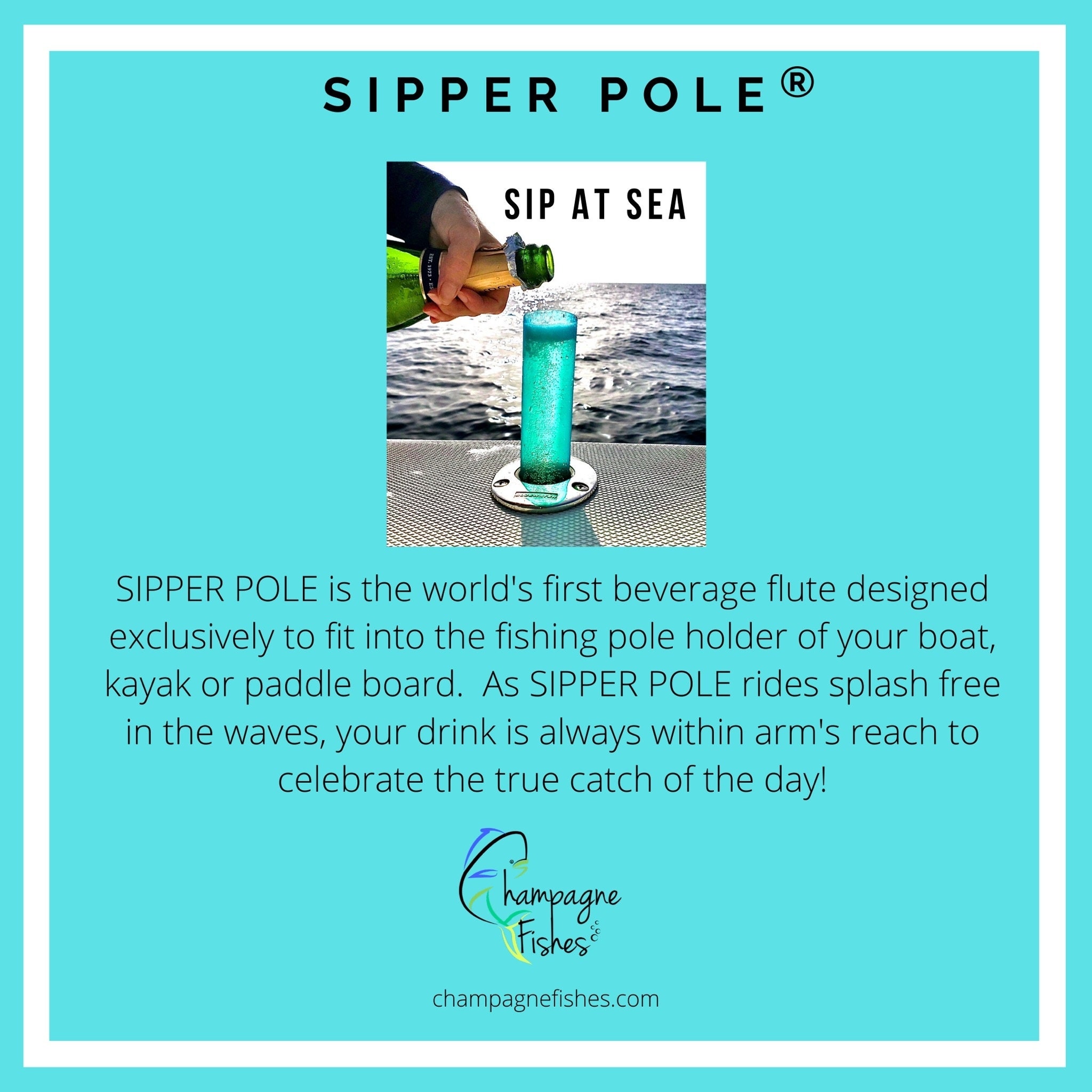 Sipper Pole Champagne Flute - Etsy